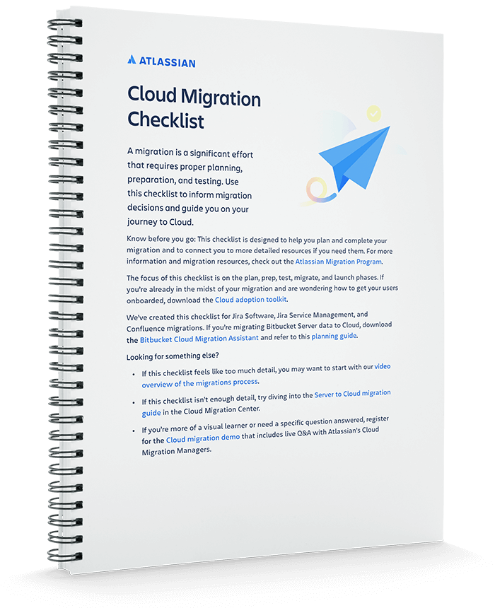 Download Atlassian Cloud Migration Checklist
